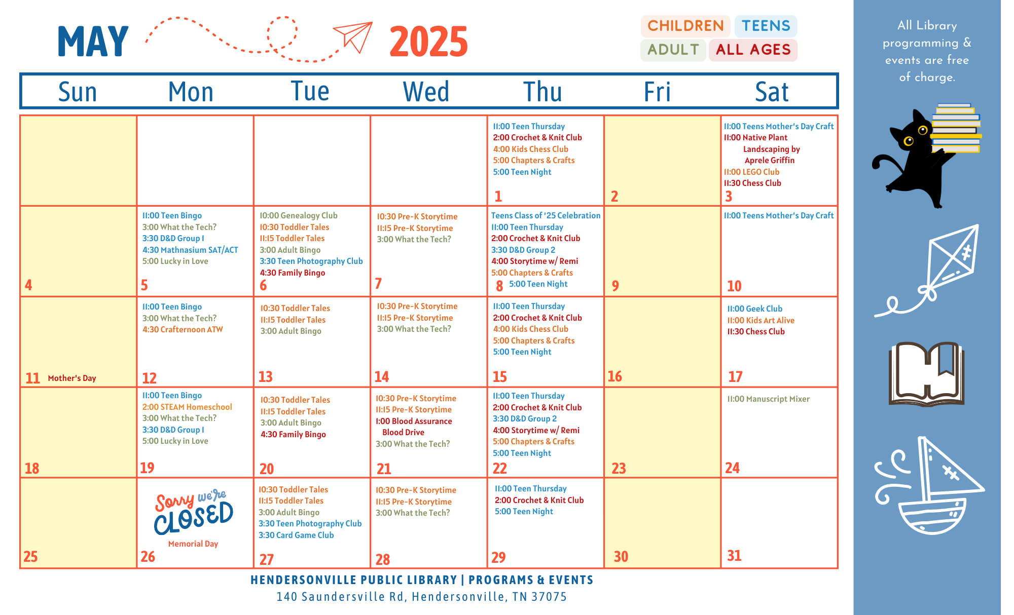 Hendersonville Public Library: Home Page