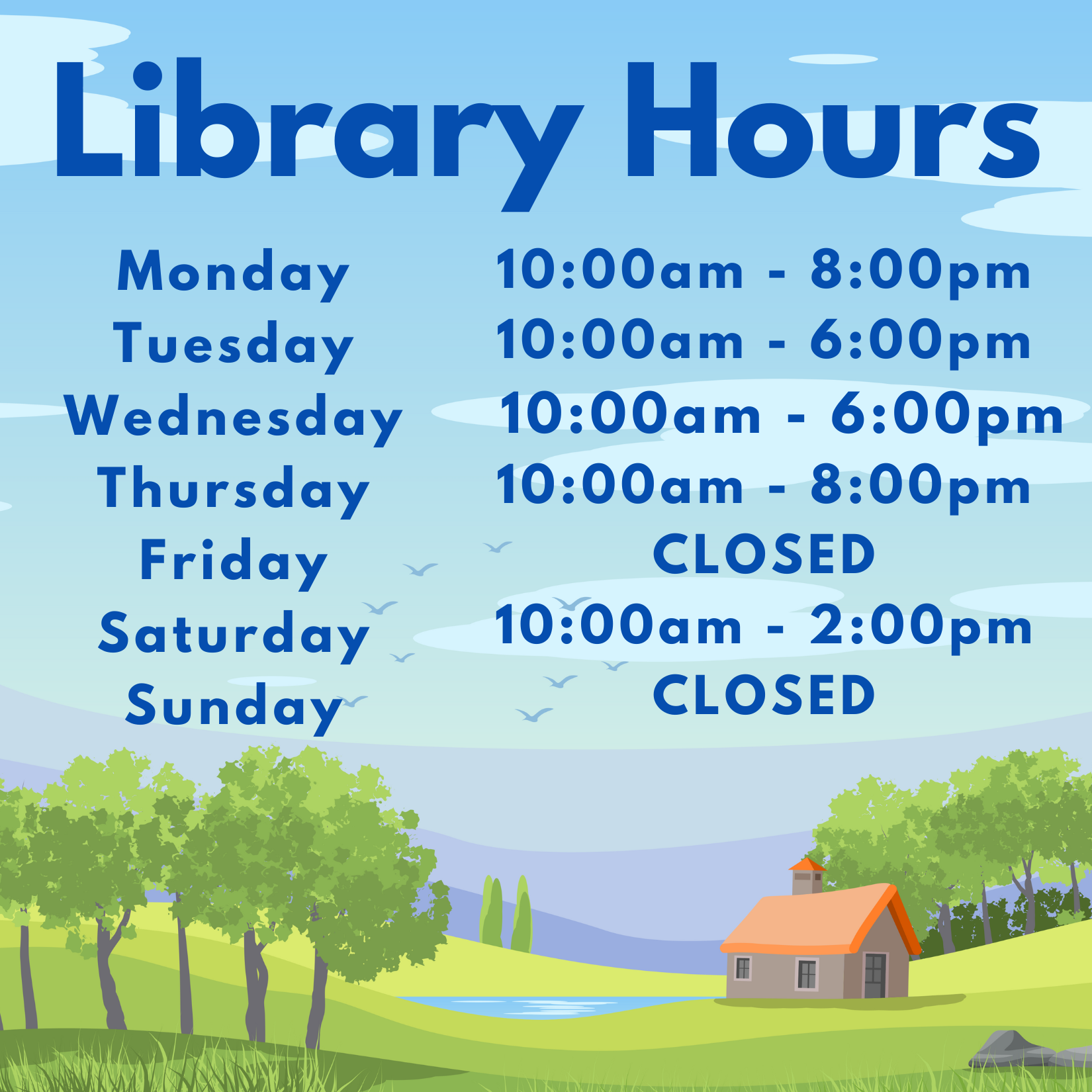Hendersonville Public Library: Library Hours