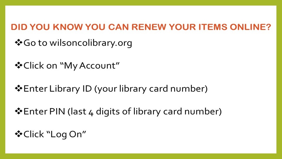 Lebanon-Wilson County Library System: Library News